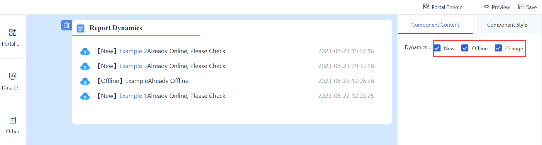 Report Dynamics Component-FineReport Help Document