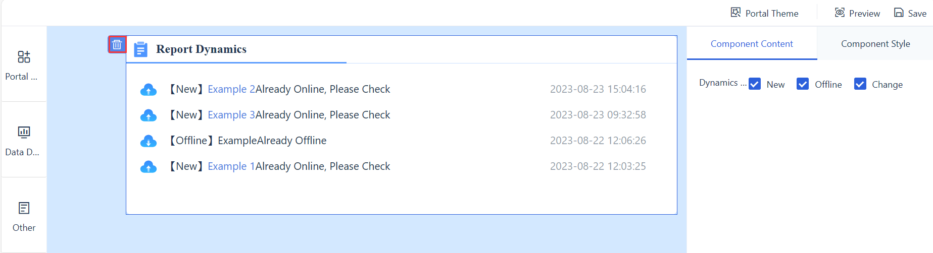 Report Dynamics Component-FineReport Help Document