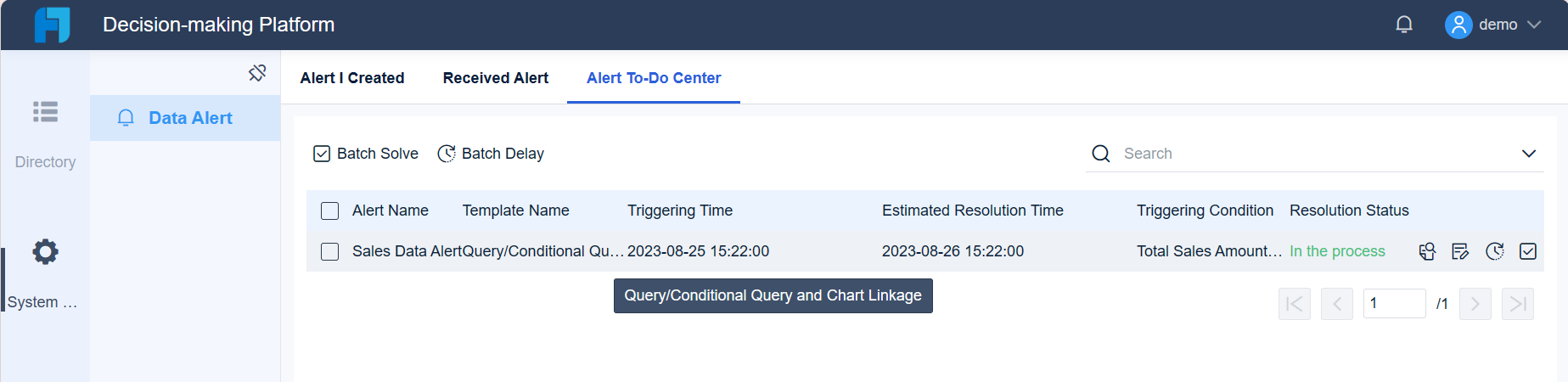 Creating an Alert Task-FineReport Help Document