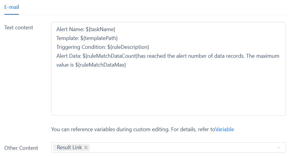 Creating an Alert Task-FineReport Help Document