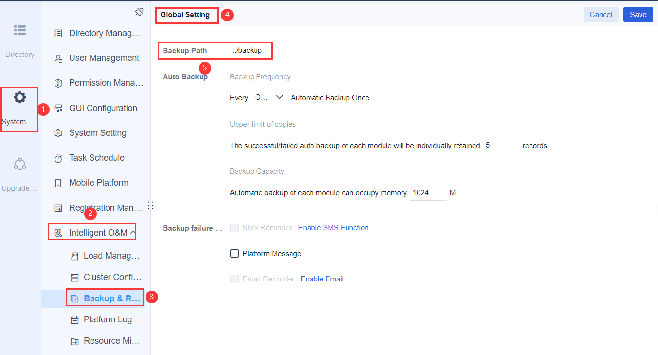 Backup and Restoration-FineReport Help Document
