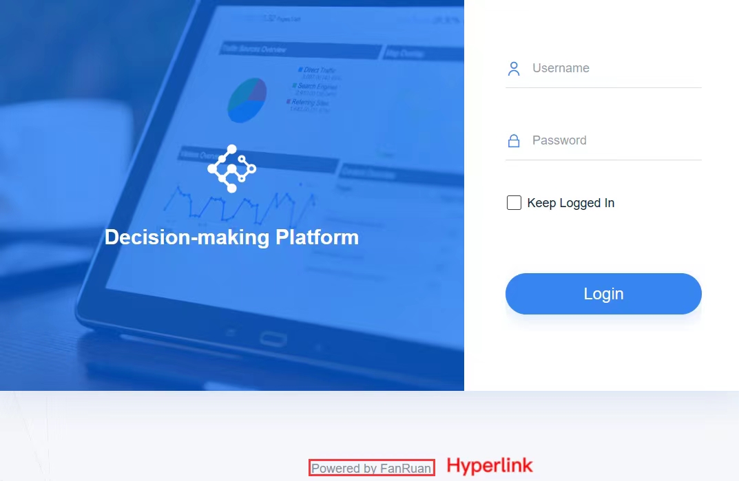 Login Page-FineReport Help Document