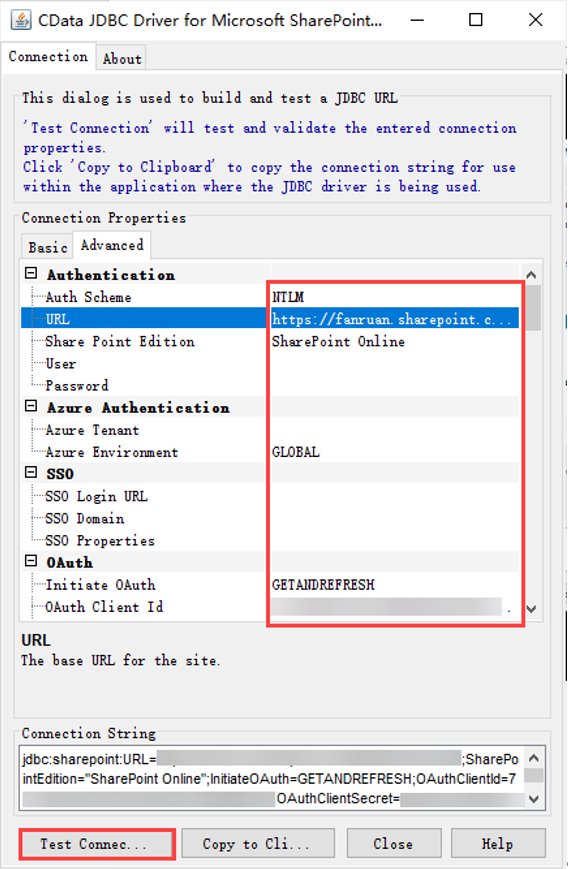 [Platform] Data Connection to Microsoft SharePoint List- FineBI Help Document