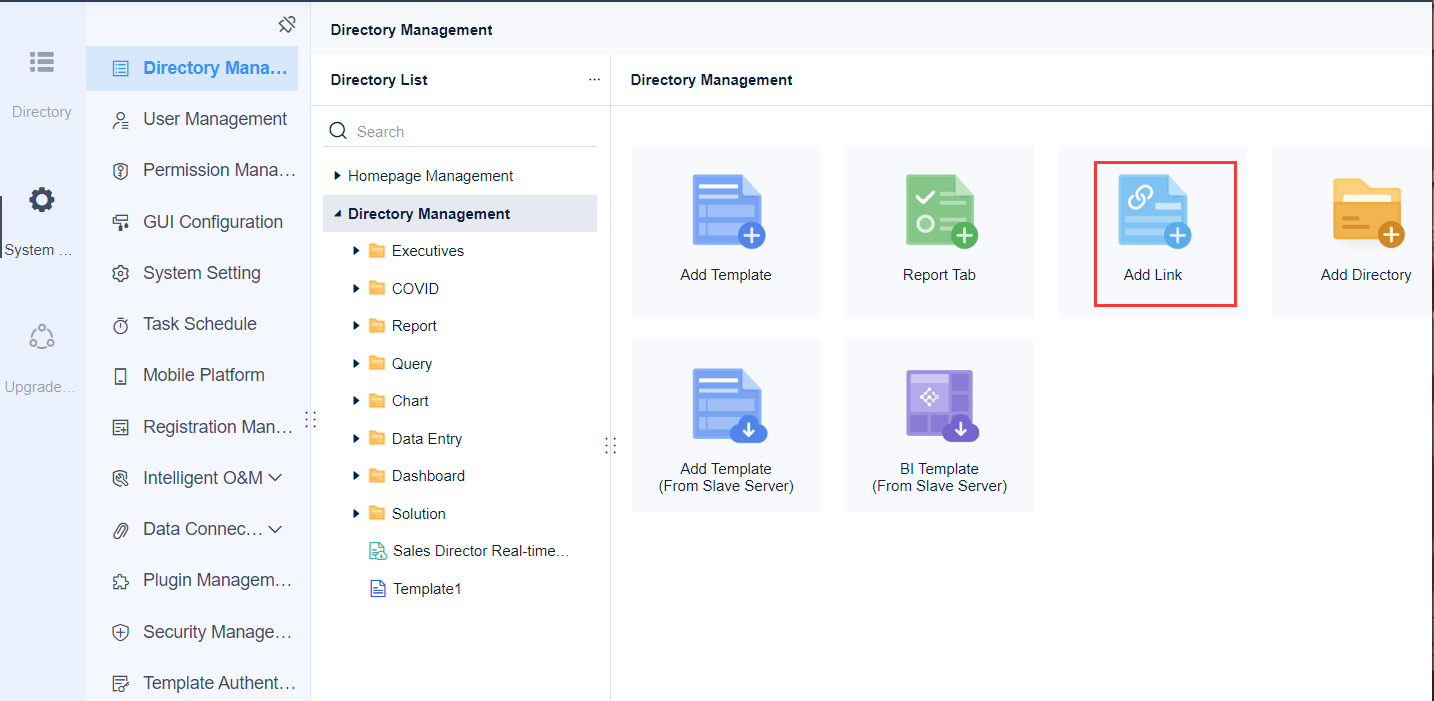 FVS Template Preview and Mounting-FineReport Help Document