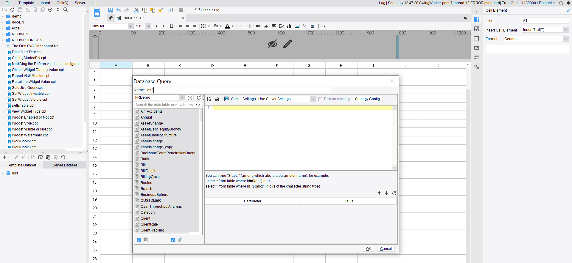 Data Connection Using Permission-FineReport Help Document