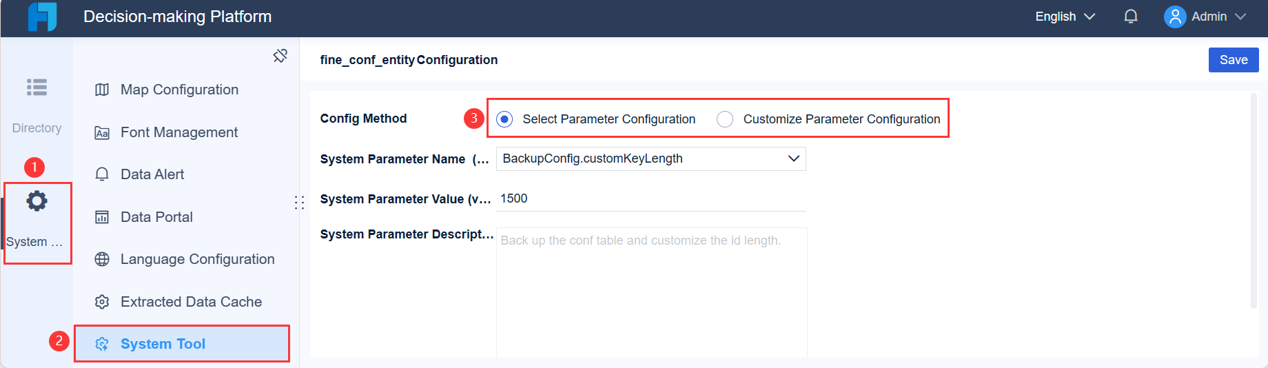 FINE_CONF_ENTITY Visualization Configuration-FineReport Help Document