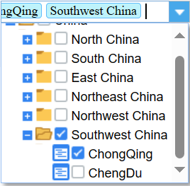New Multi-Select Dropdown Tree Widget Plugin-FineReport Help Document
