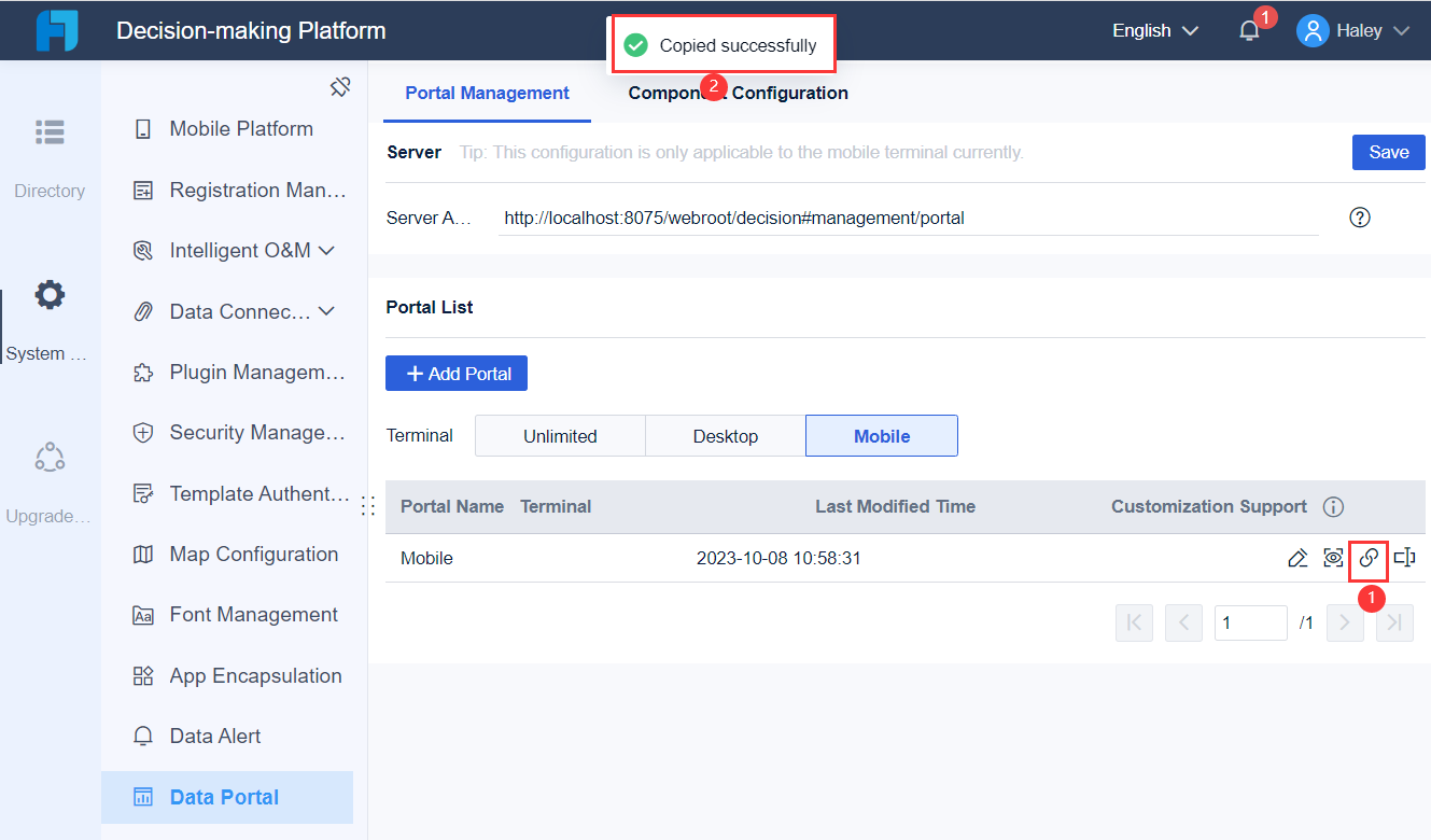 Mobile Data Portal Instruction-FineReport Help Document