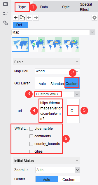 Custom WMS and WMTS-FineReport Help Document