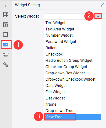 View Tree Widget-FineReport Help Document
