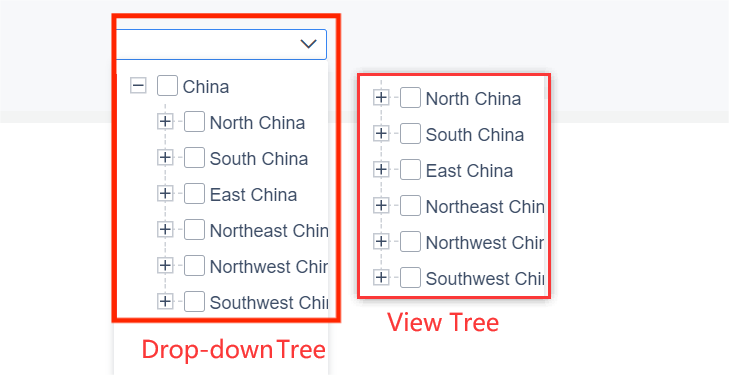 View Tree Widget-FineReport Help Document