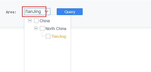 Drop-down Tree Widget-FineReport Help Document