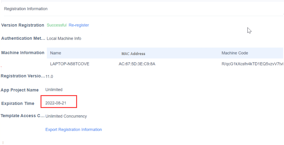 Registration Management-FineReport Help Document