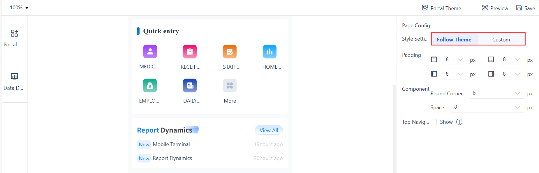 Data Portal Style-FineReport Help Document