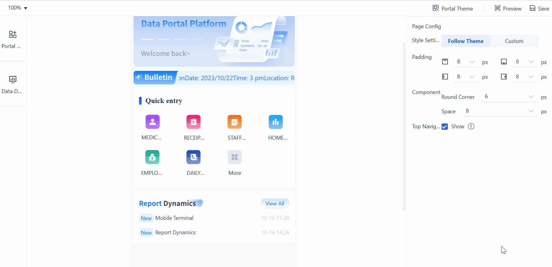 Data Portal Style-FineReport Help Document