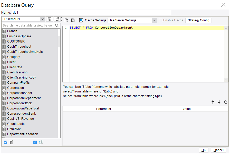Example for Automatic Creation of Drop-down Tree Widgets-FineReport Help Document