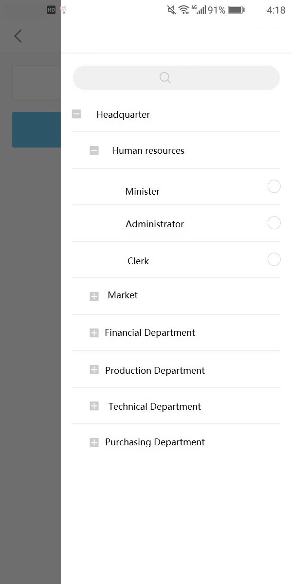 Example for Automatic Creation of Drop-down Tree Widgets-FineReport Help Document