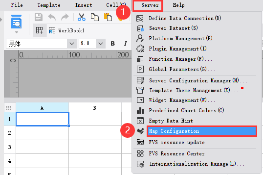 Map Configuration-FineReport Help Document