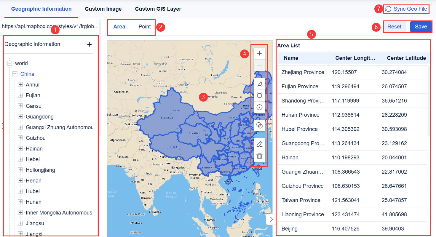 Map Configuration-FineReport Help Document