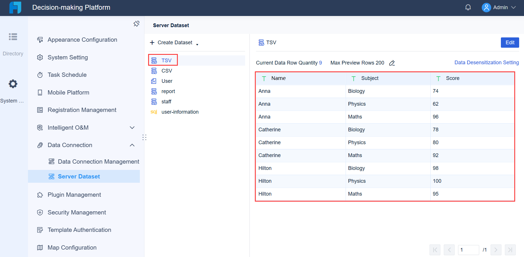 Enhanced CSV Dataset-FineReport Help Document
