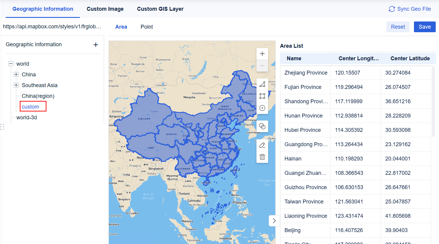 Map Configuration-FineReport Help Document