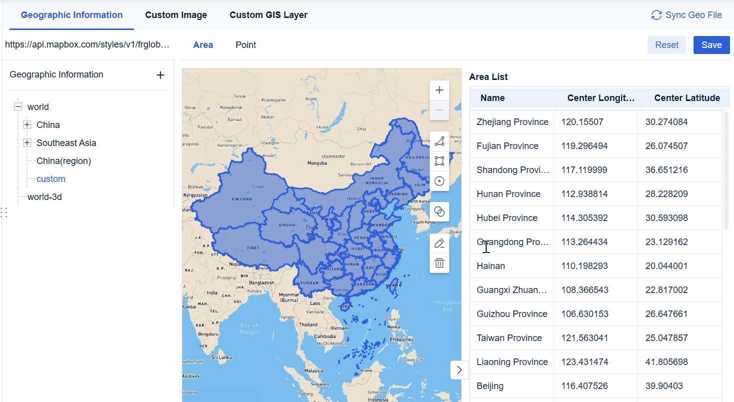 Map Configuration-FineReport Help Document
