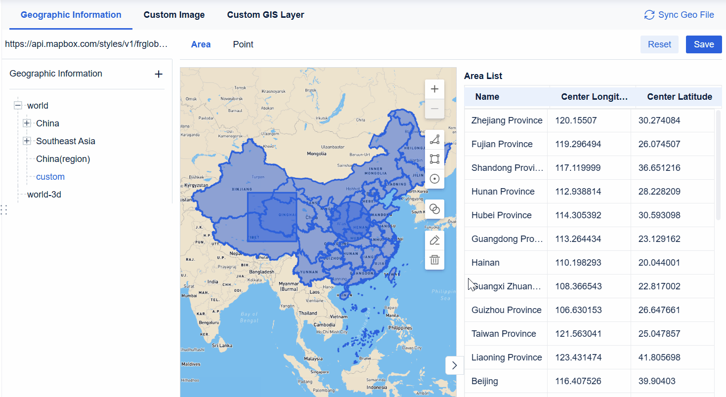 Map Configuration-FineReport Help Document