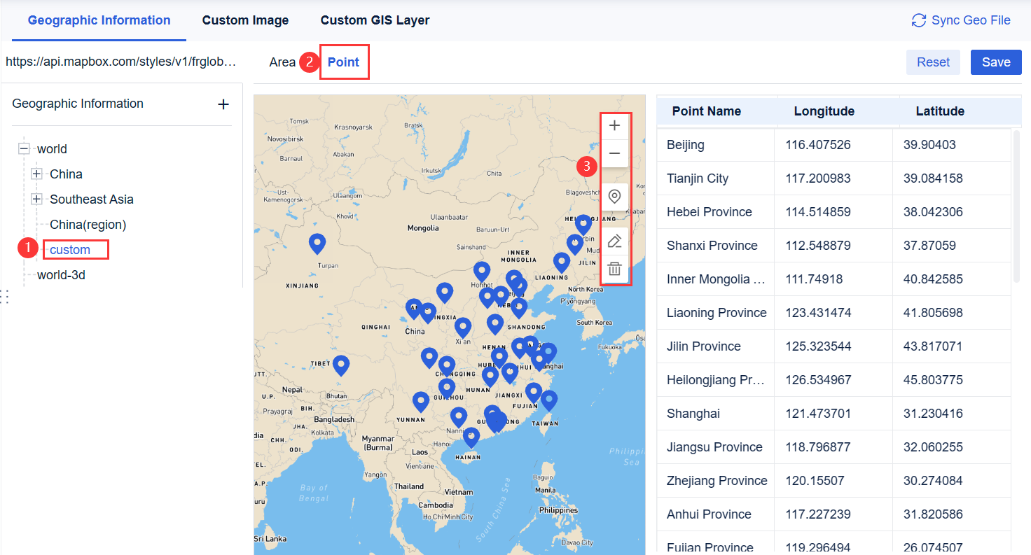 Map Configuration-FineReport Help Document