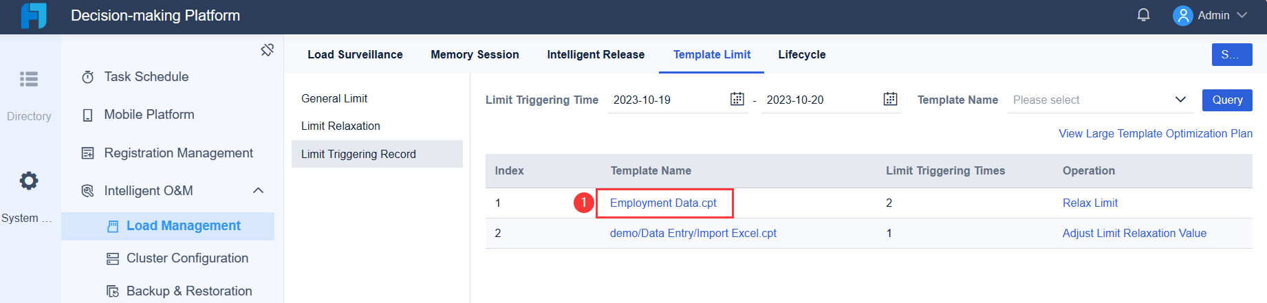 Template Limit-FineReport Help Document