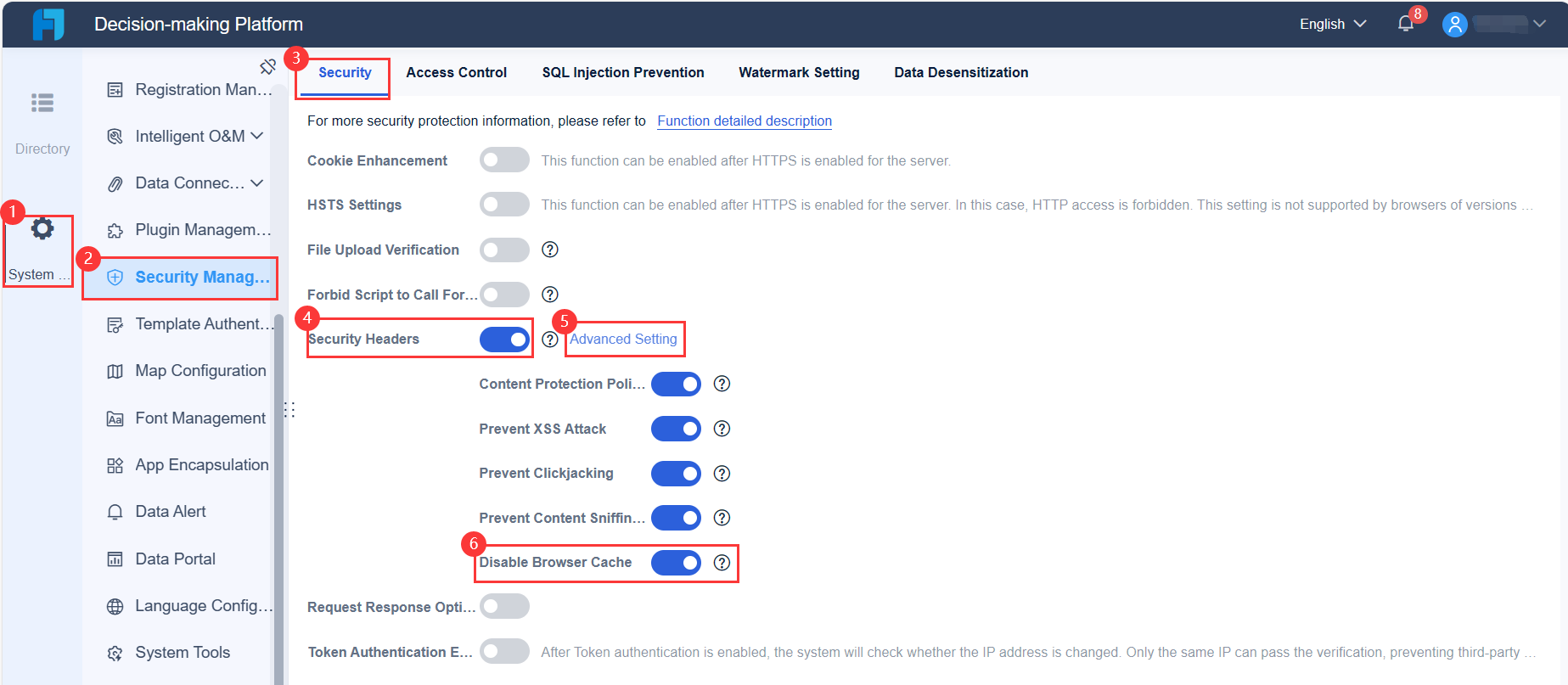 Security Protection-FineReport Help Document