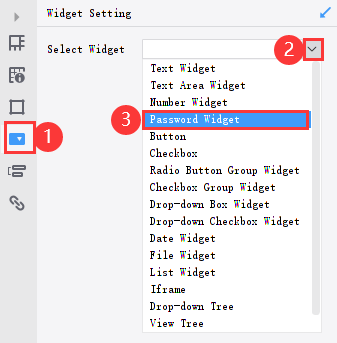 Password Widget-FineReport Help Document