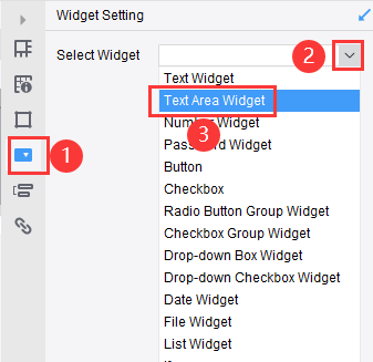 Text Area Widget-FineReport Help Document