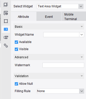Text Area Widget-FineReport Help Document