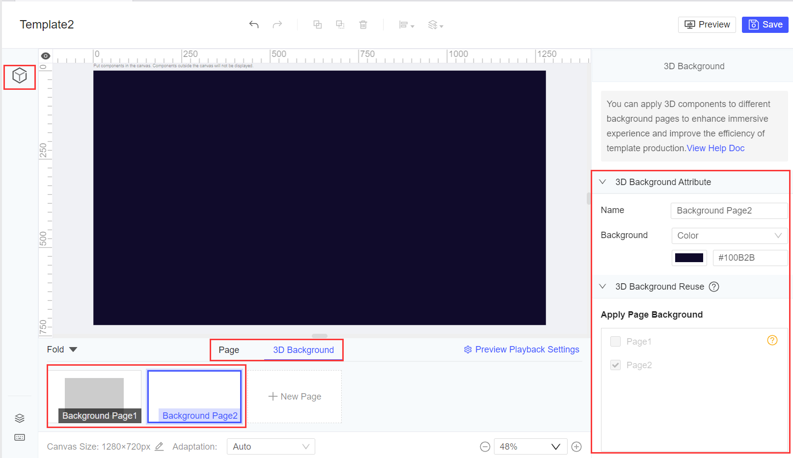 FVS 3D Background Application-FineReport Help Document