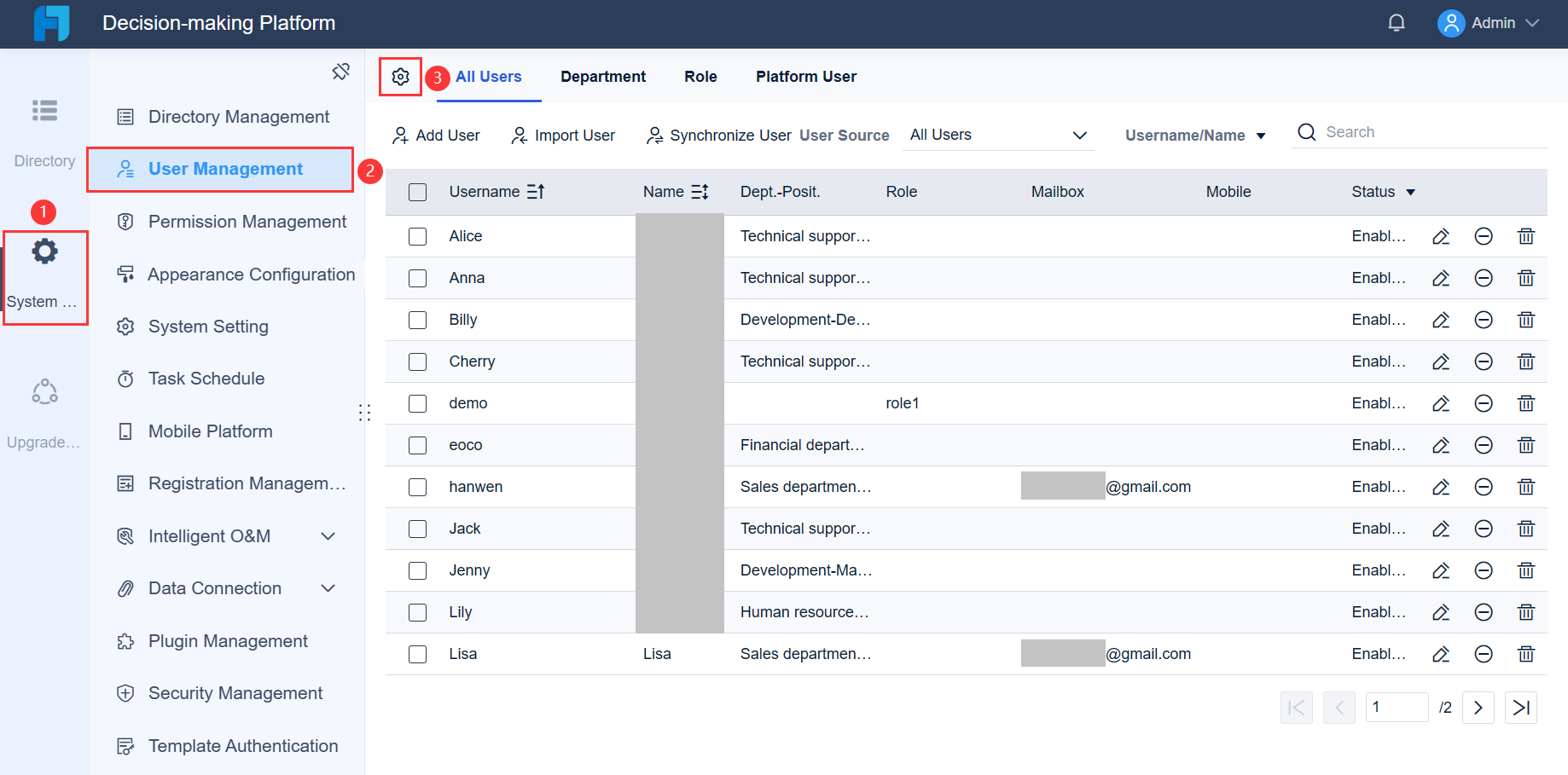 Multi-Domain LDAP Authentication (Enhanced) Plugin-FineReport Help Document