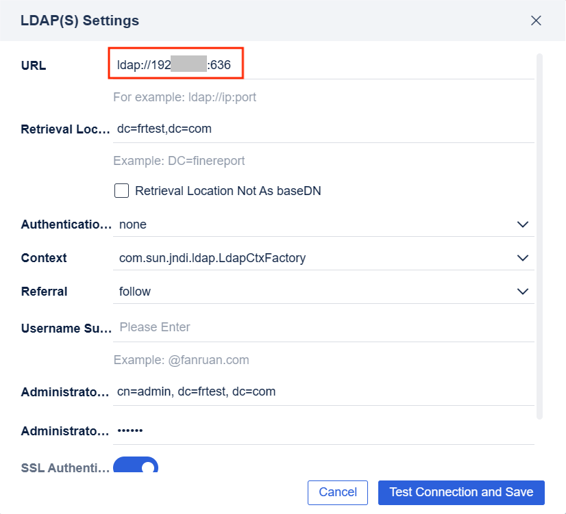 Multi-Domain LDAP Authentication (Enhanced) Plugin-FineReport Help Document