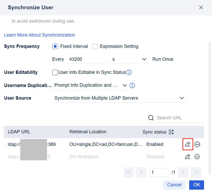 Multi-Domain LDAP Authentication (Enhanced) Plugin-FineReport Help Document