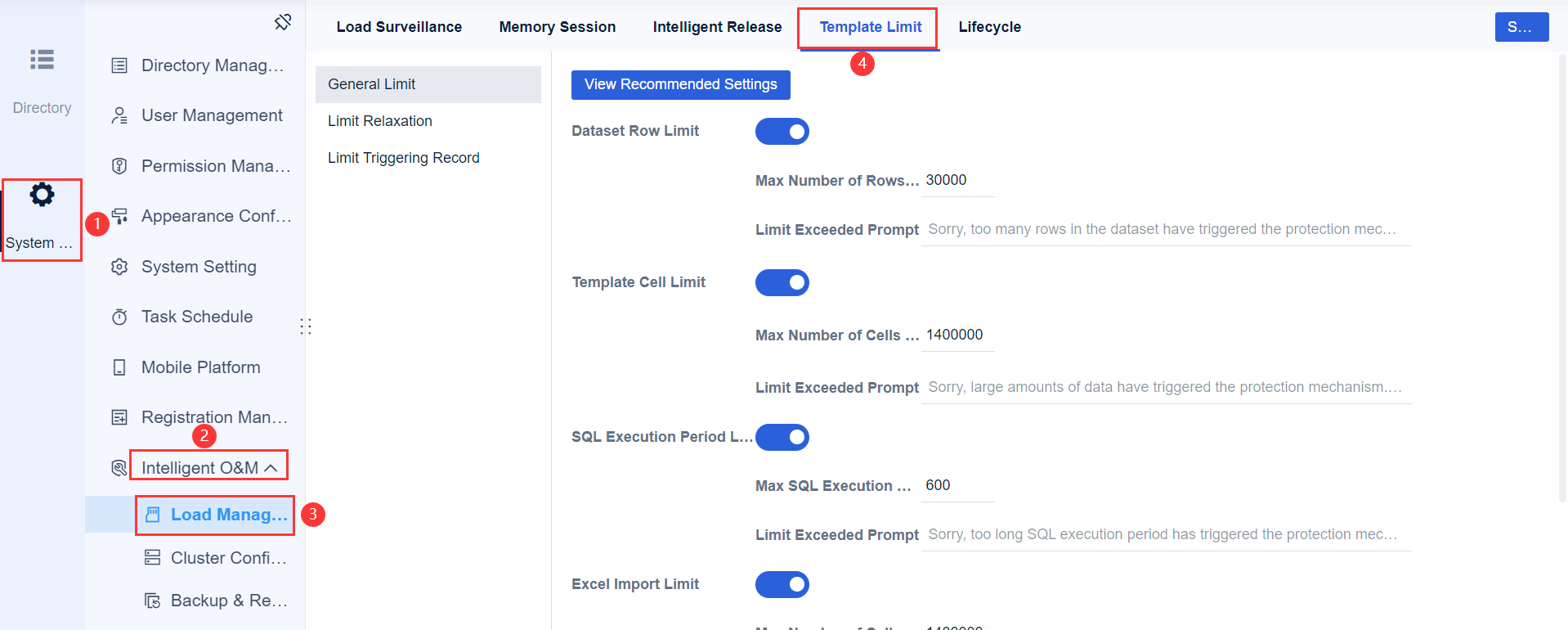 Load Management-FineReport Help Document