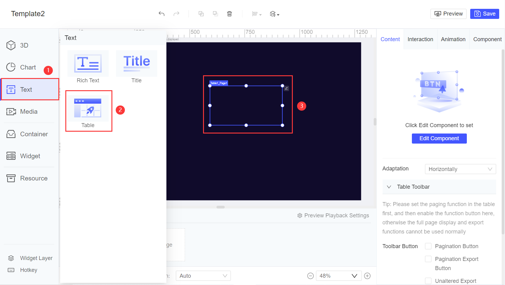 FVS Table Component-FineReport Help Document