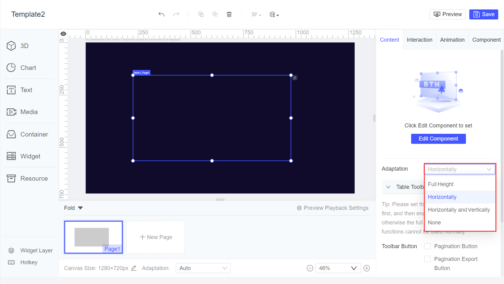 FVS Table Component-FineReport Help Document