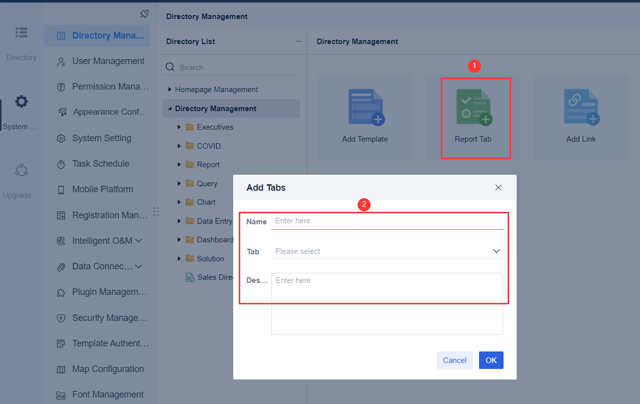 Registration Management-FineReport Help Document