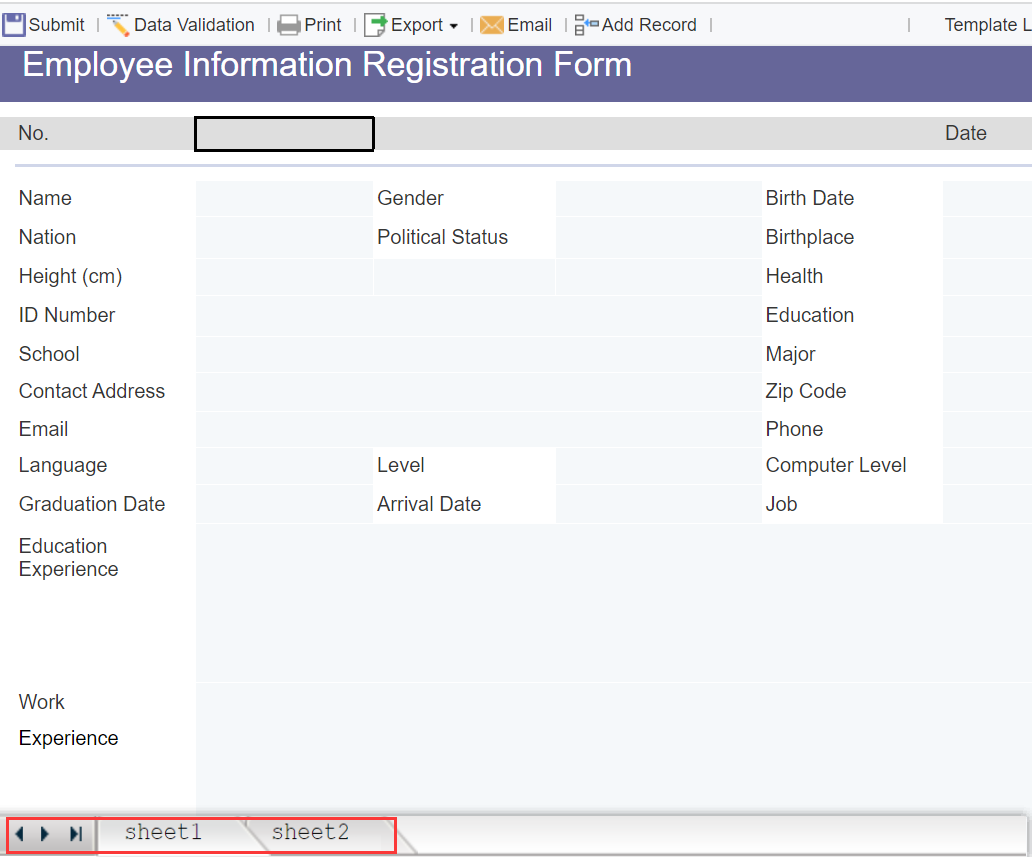 Data Entry Preview-FineReport Help Document