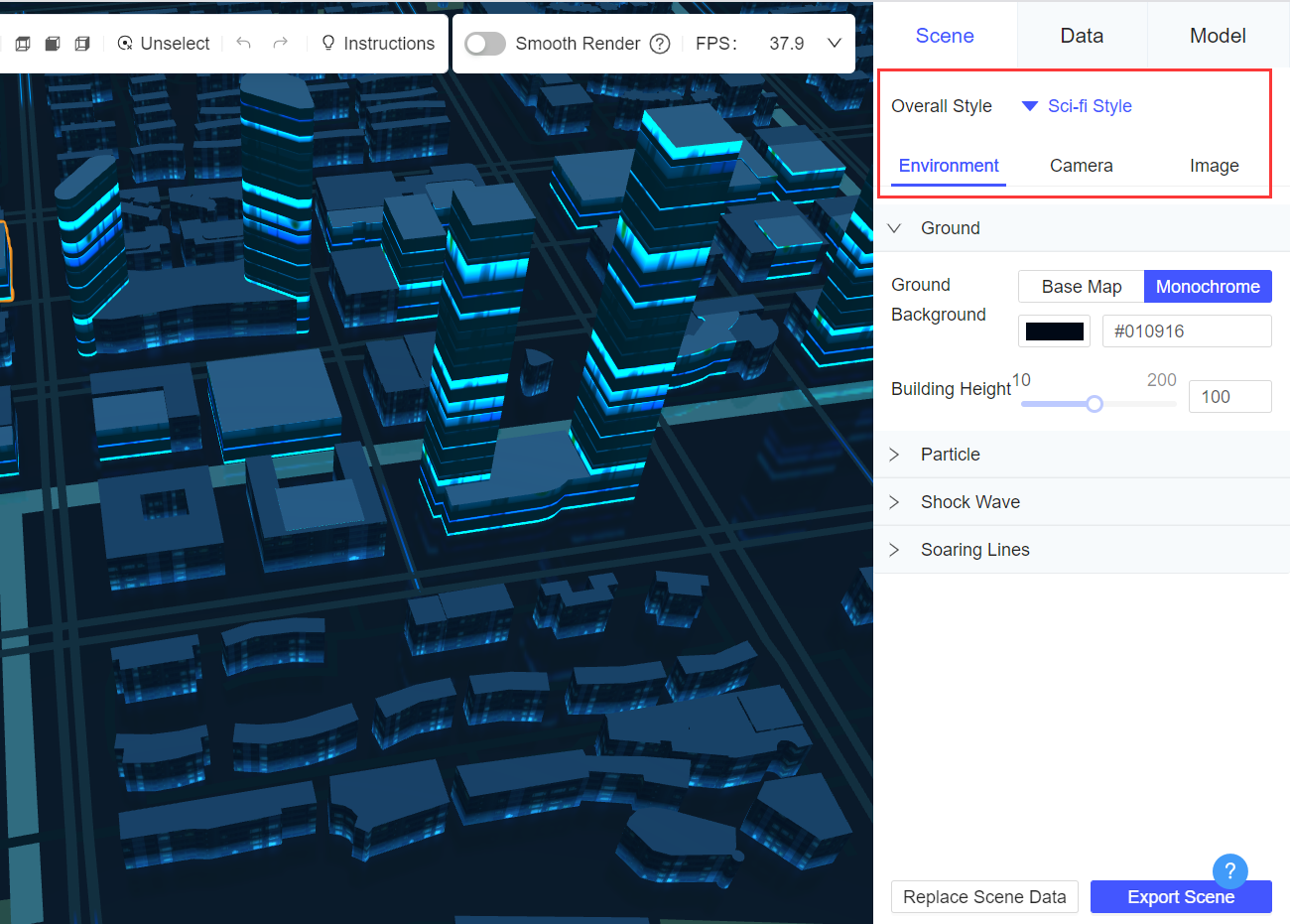 FVS 3D City Scene Component-FineReport Help Document