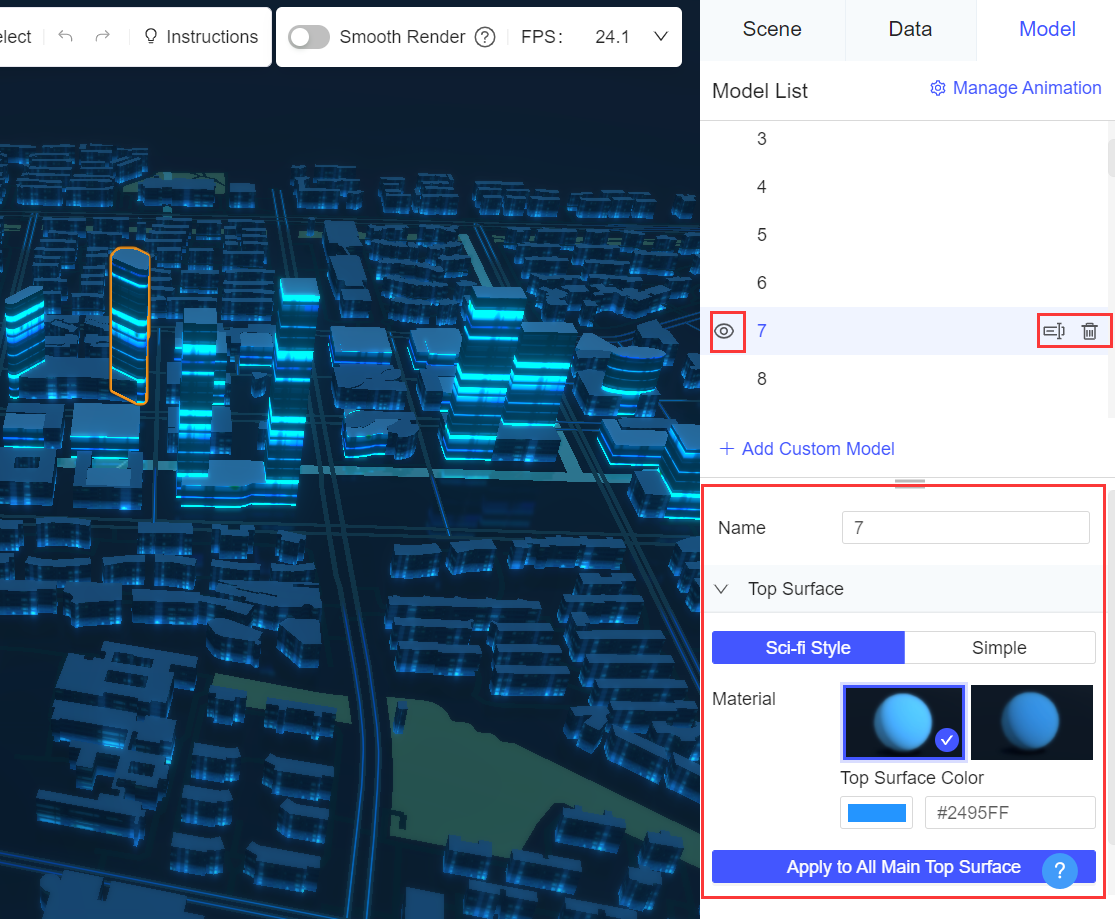 FVS 3D City Scene Component-FineReport Help Document