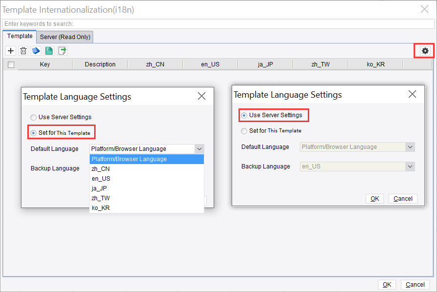 Template Multilingual Switchover-FineReport Help Document