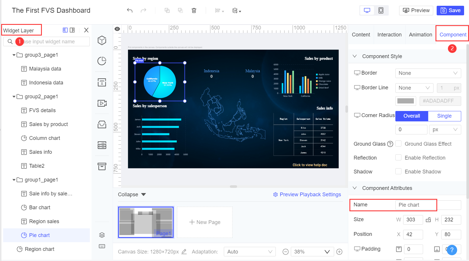 First FVS Template-FineReport Help Document