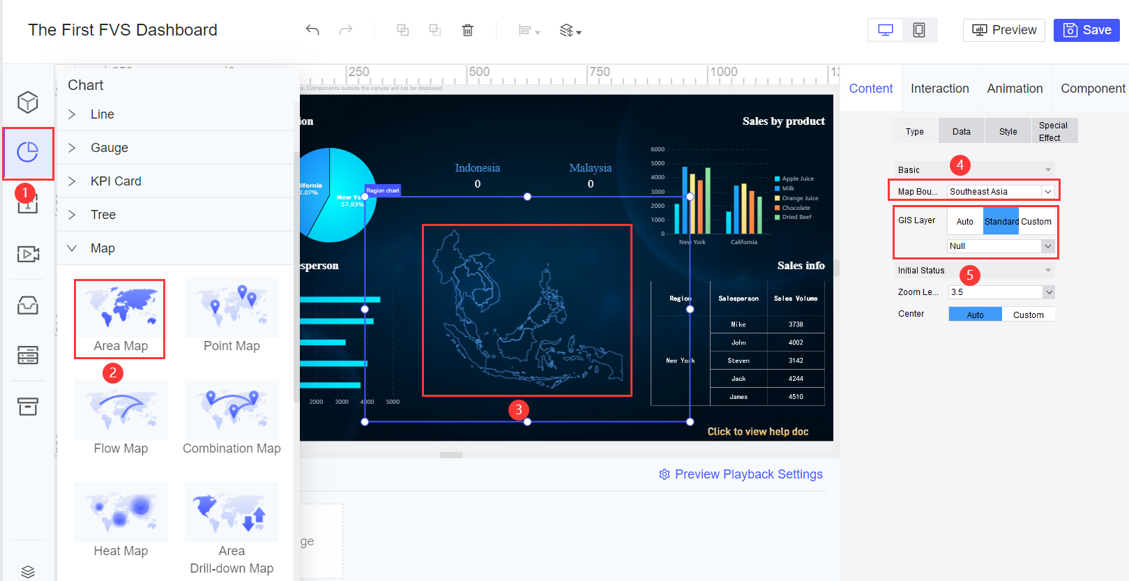First FVS Template-FineReport Help Document