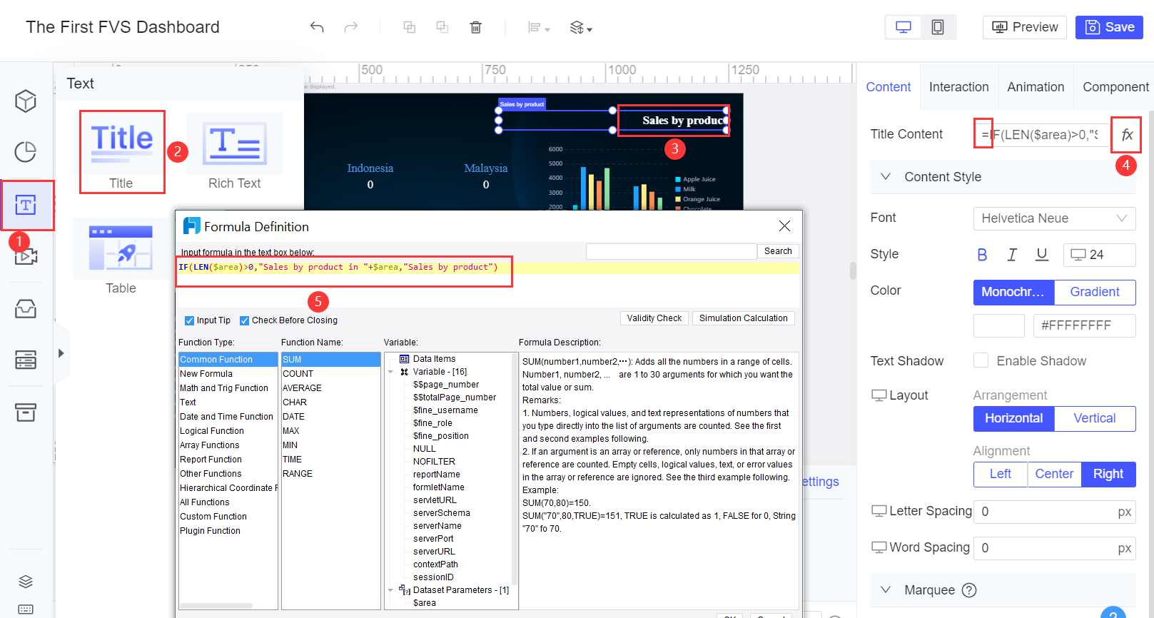 First FVS Template-FineReport Help Document