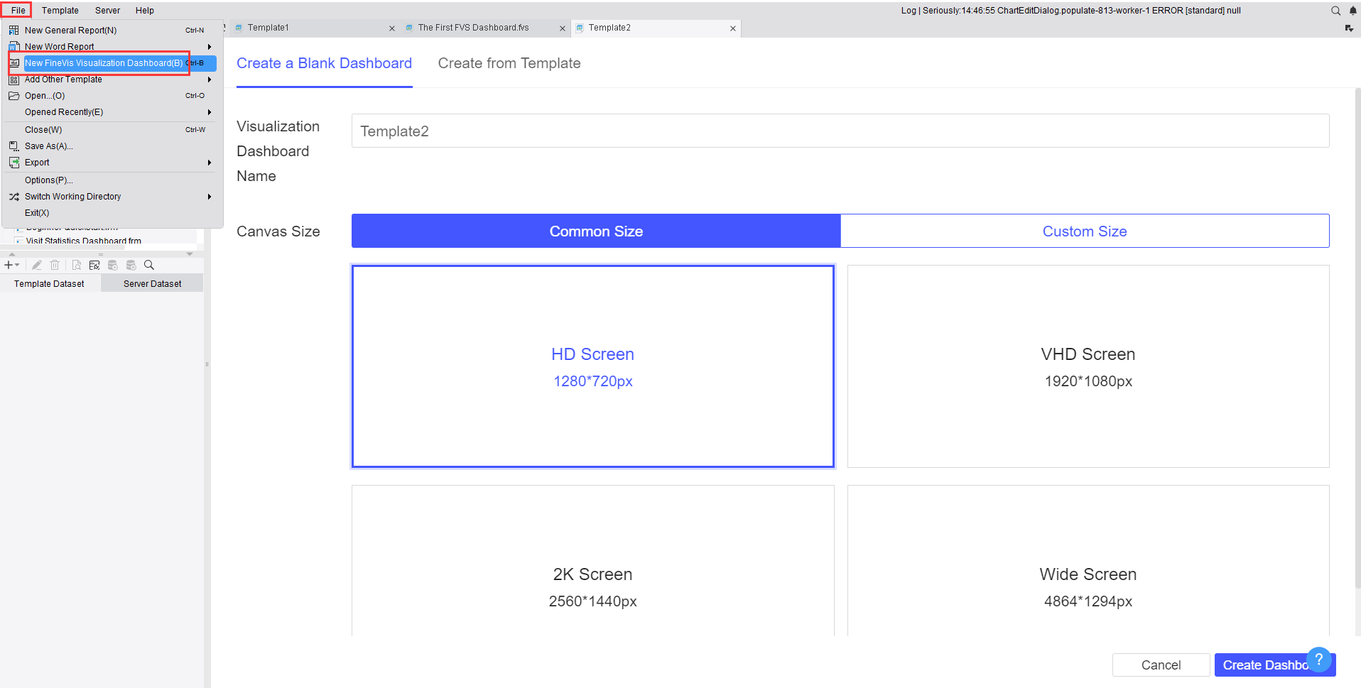 FVS Page Overview-FineReport Help Document