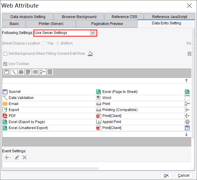 Data Entry Setting-FineReport Help Document
